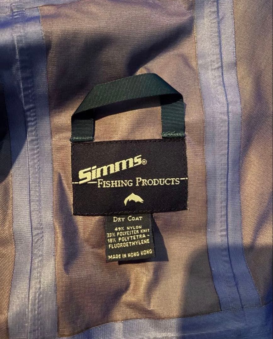 SIMMS GORE-TEX Dry Coat L グリーン