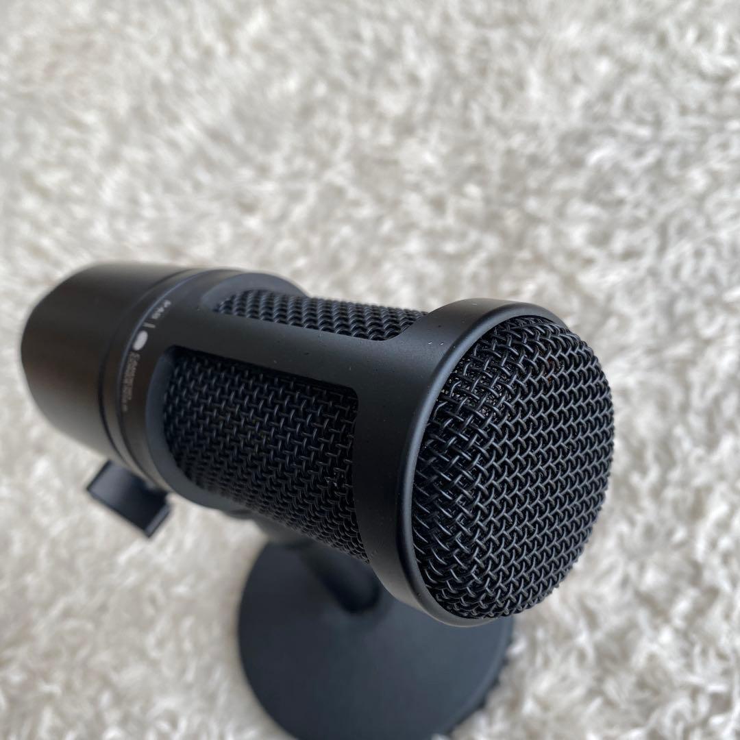 audio technica AT2020 コンデンサーマイク　スタンド付き！