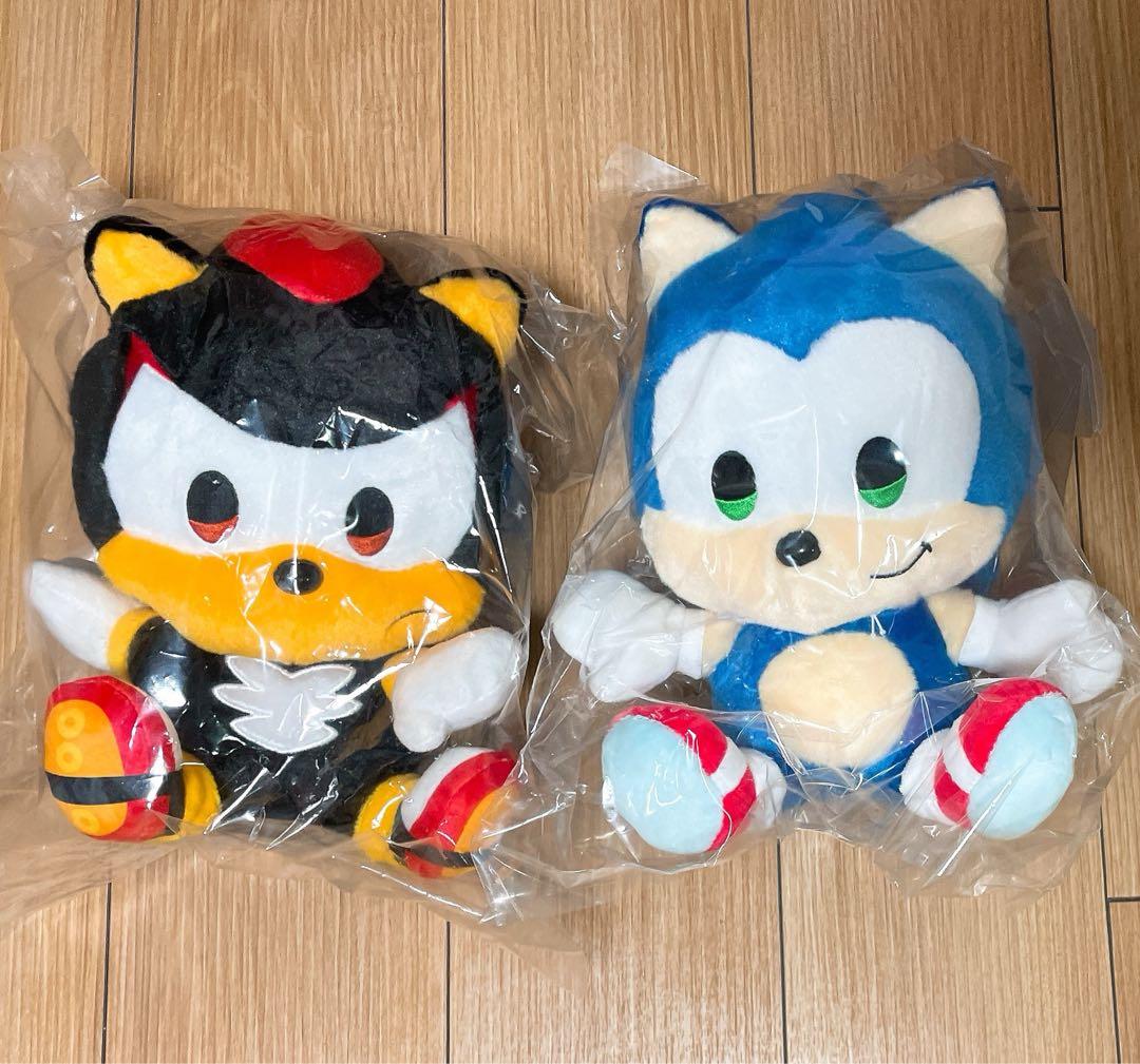 新品未開封 セガ SONIC＆FRIENDS ソニック シャドウ ぬいぐるみ M