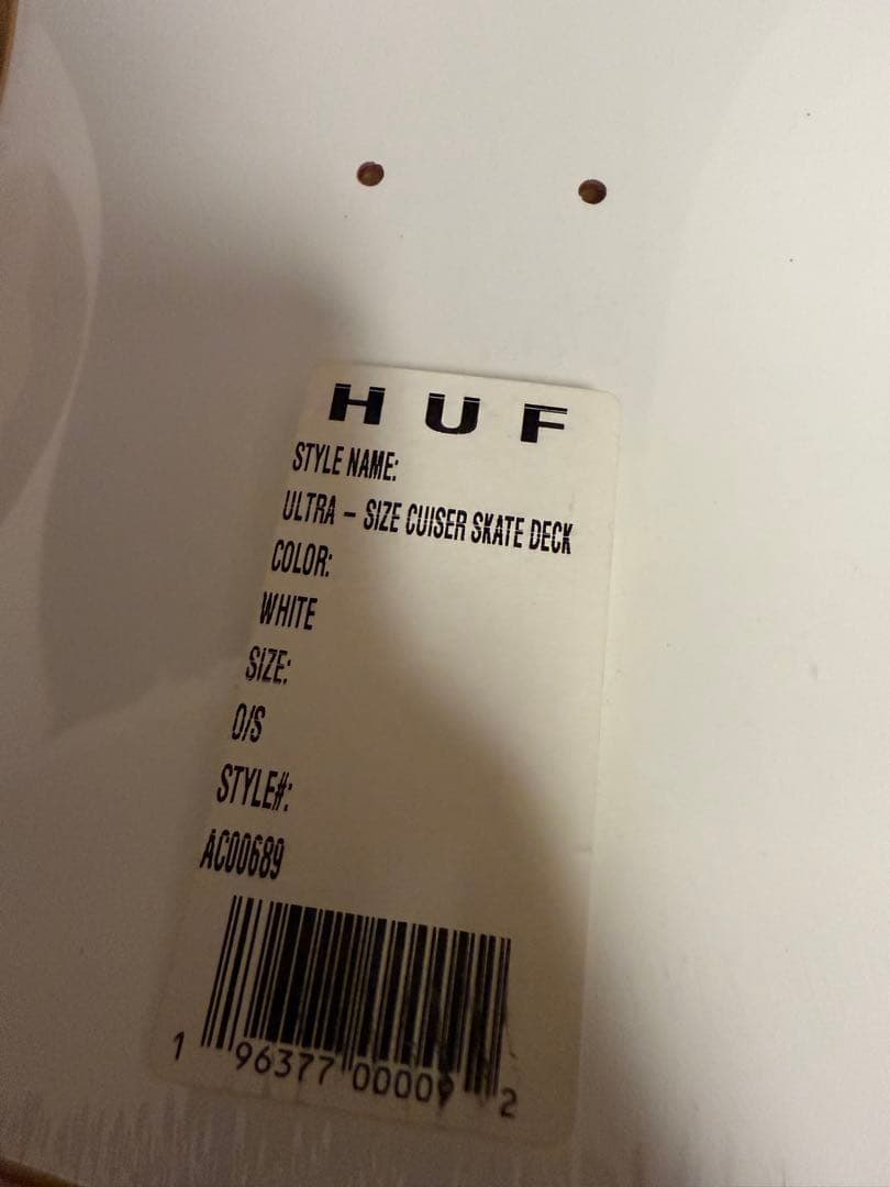 スケートボード HUF ULTRA-SIZE CRUISER DECK HAMBURGER