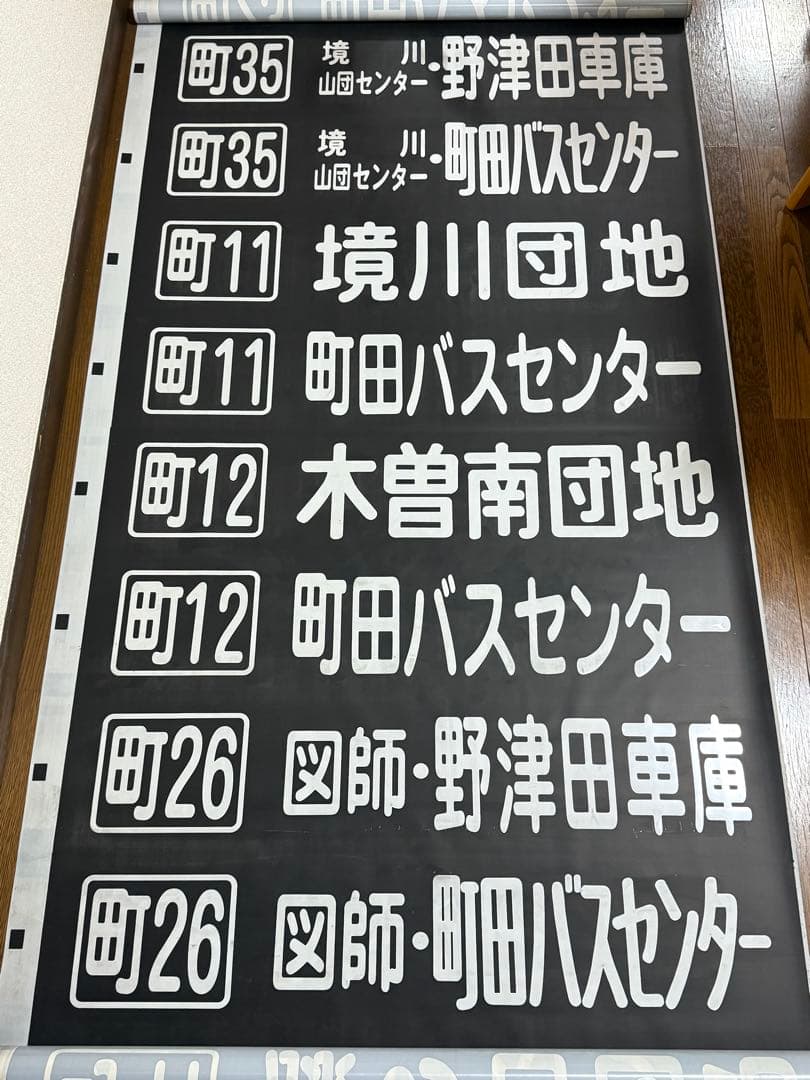 神奈川中央交通 バス 方向幕 町田営業所 神奈中 かなちゅう かなみん