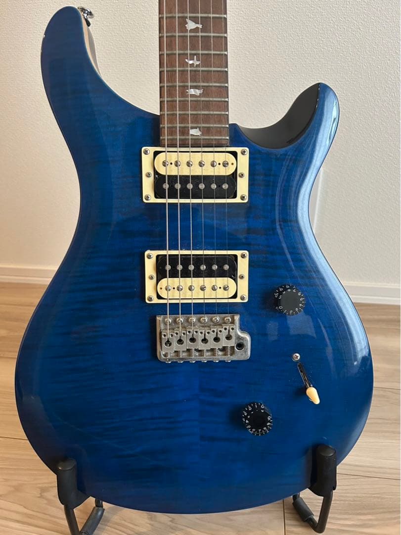 PRS SE Custom24 ブルー ギターケース付き