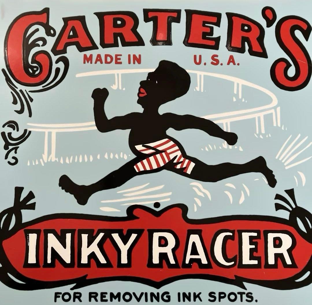 CARTER’S INKYRACER 鉄板　看板　1987年製　　USA レトロ
