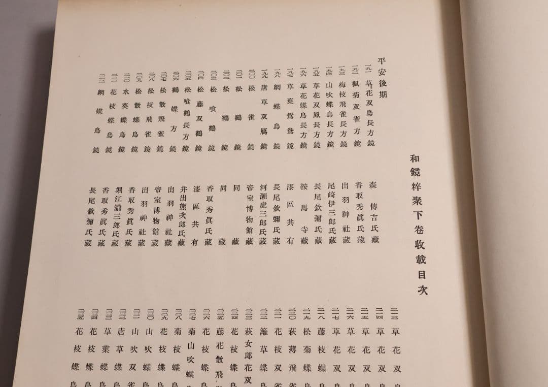 古本 和鏡粹聚 広瀬都巽 昭和16年発行 上下2冊揃 限定100部【CM417】