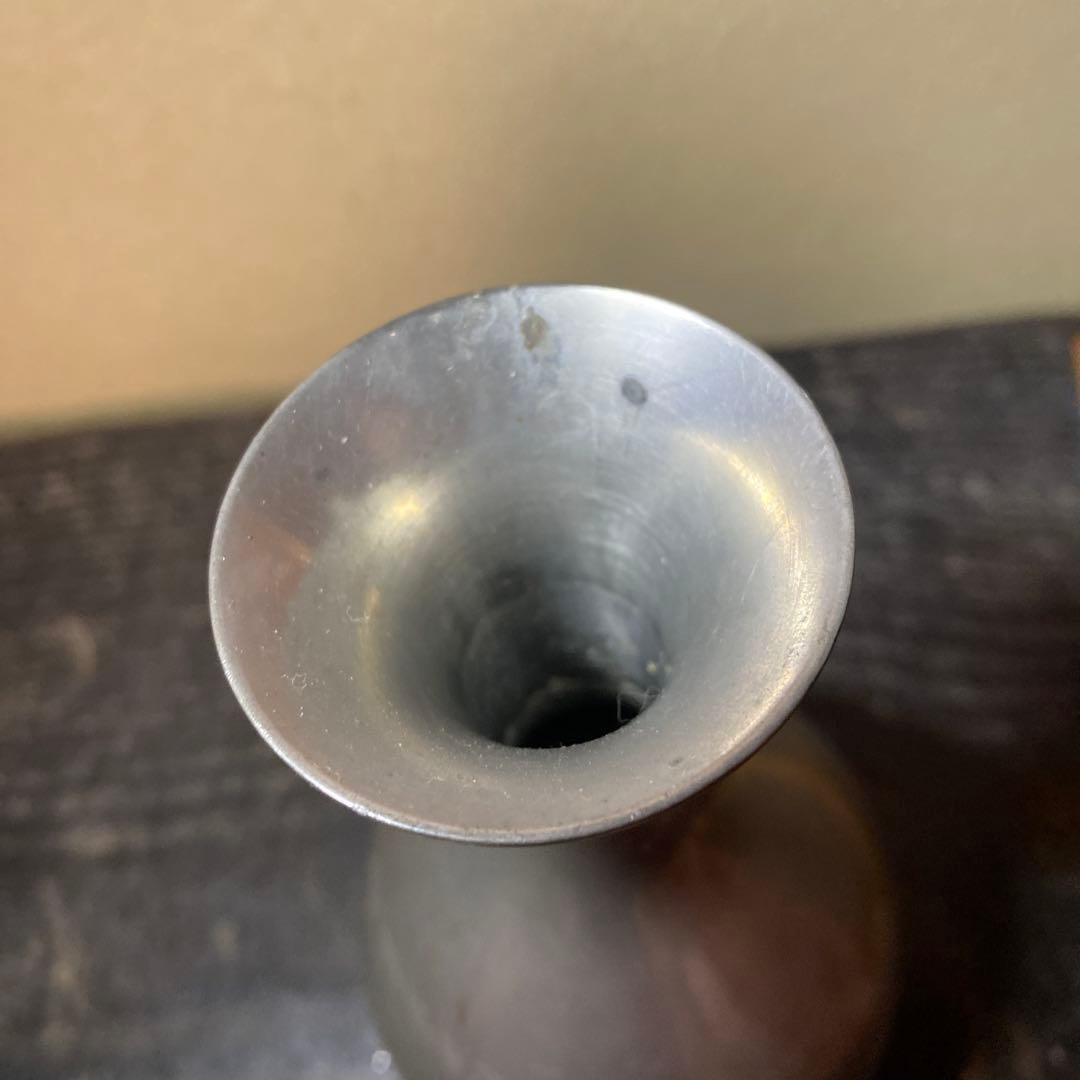 錫徳利B京錫源製　8cm18cm 461g