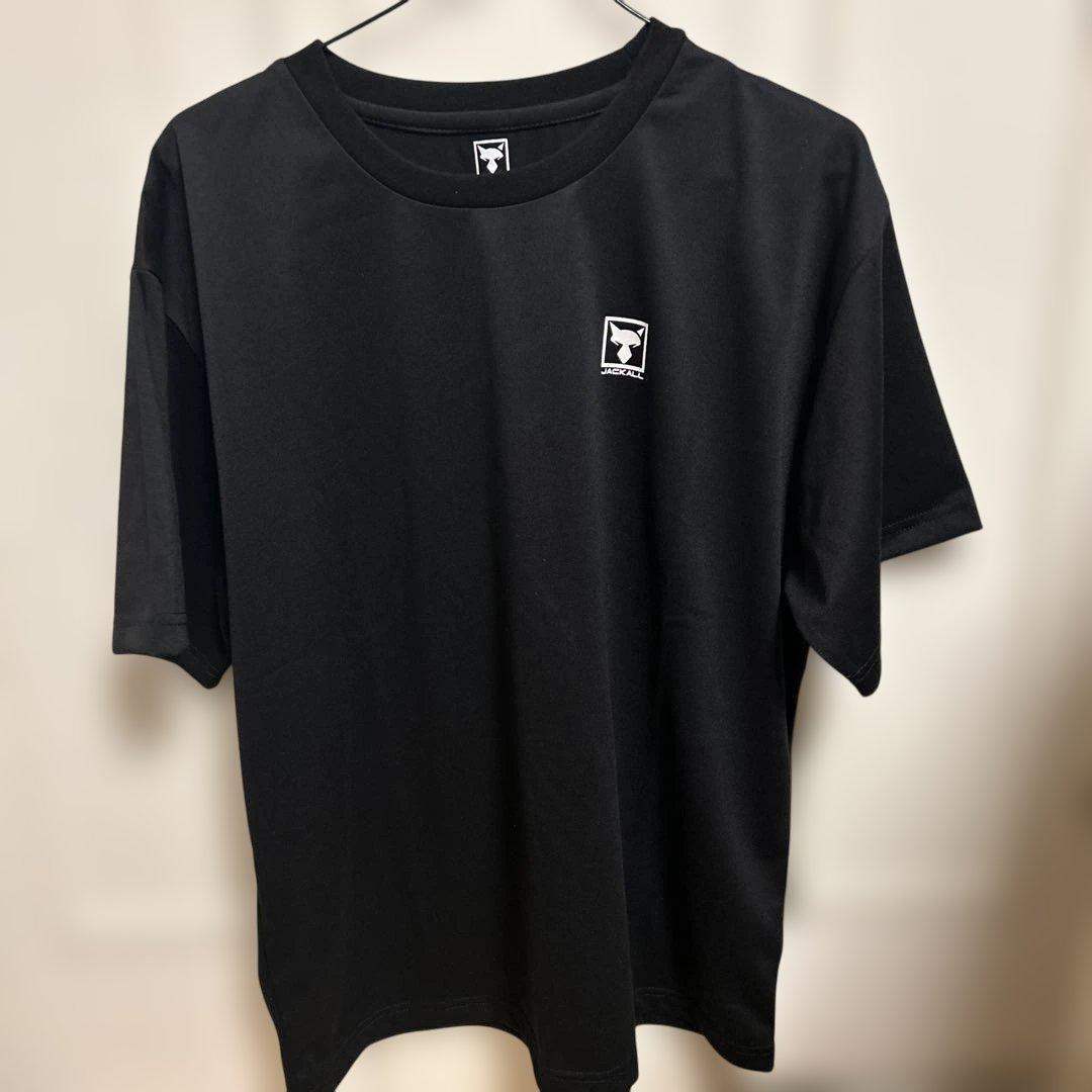 【完売希少品】ジャッカル バックロゴTシャツ！Lサイズ　JACKALL 黒