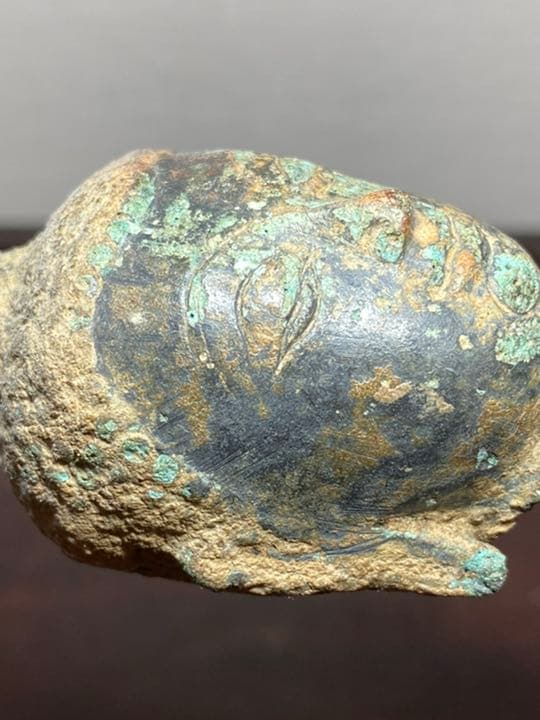 タイ　アユタヤ期　仏頭　仏像　青銅　残欠　東南アジア仏教美術