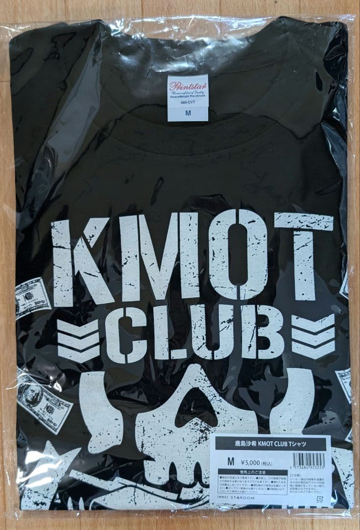 【完売品】 スターダム　鹿島沙希 × KMOT CLUB Tシャツ　Mサイズ