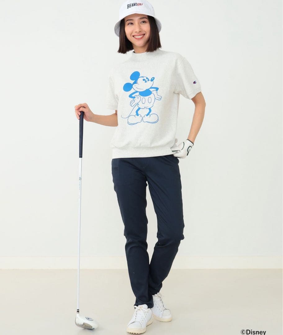 Champion × BEAMS GOLF Disney モックネックXL