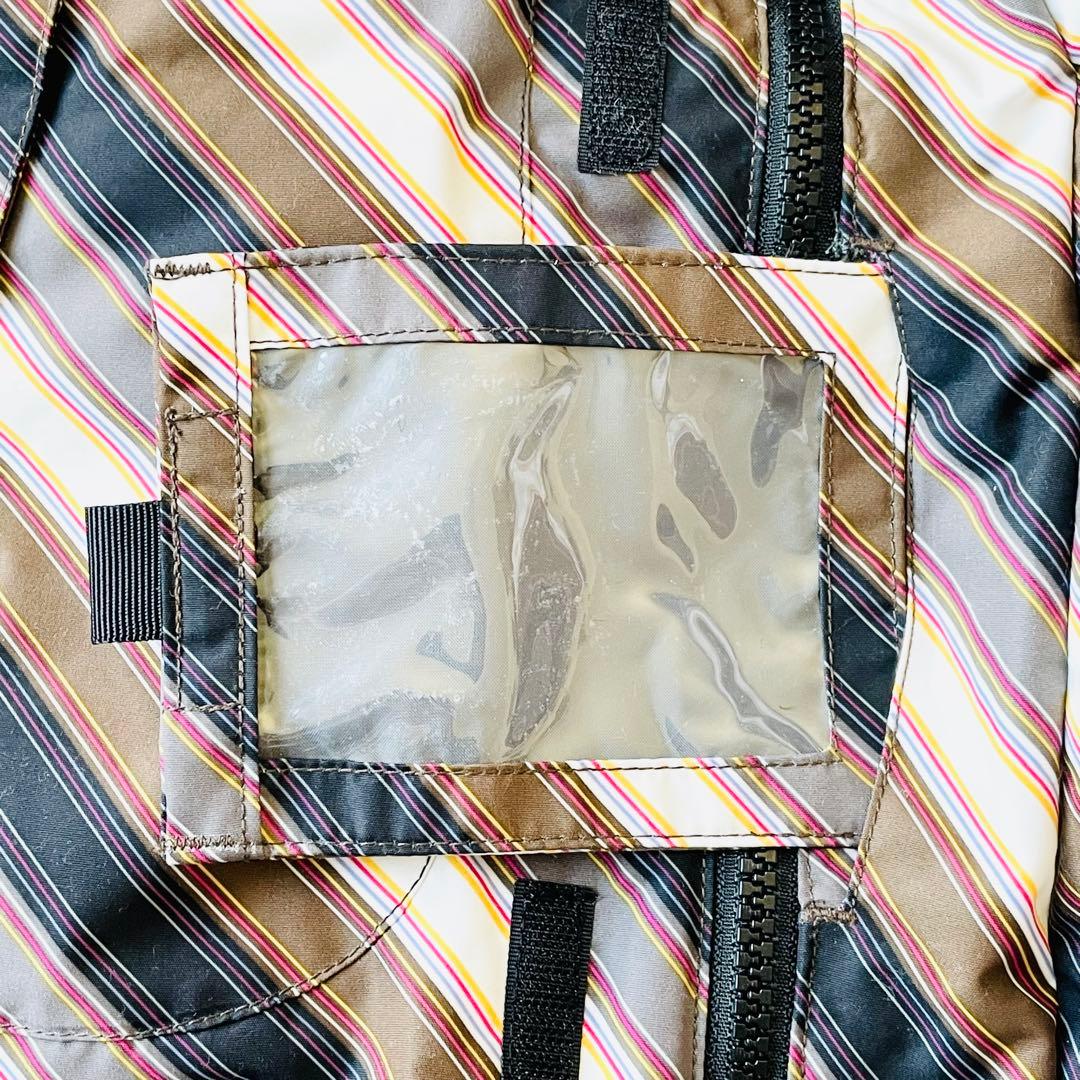 4357【新品タグ付き】バートン スノボウェア ジャケット ストライプ柄