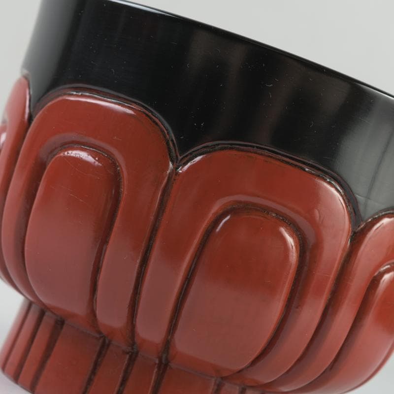 鎌倉彫　充子作　お椀　五客　共箱　V　R9081B