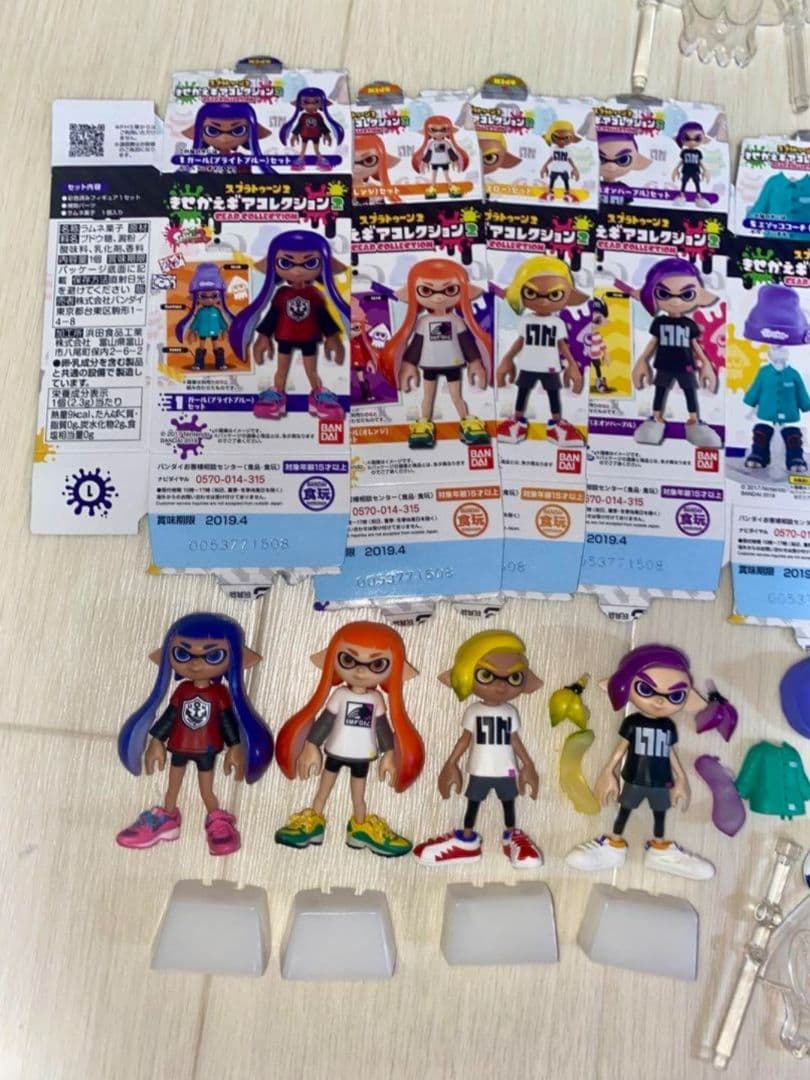 スプラトゥーン2 きせかえギアコレクション1、2 完品 箱付き 16個セット