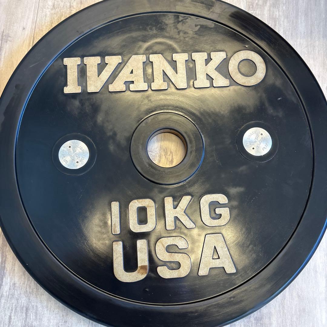 IVANKO(イヴァンコ) ラバー バンパープレート 10kg 2枚セット