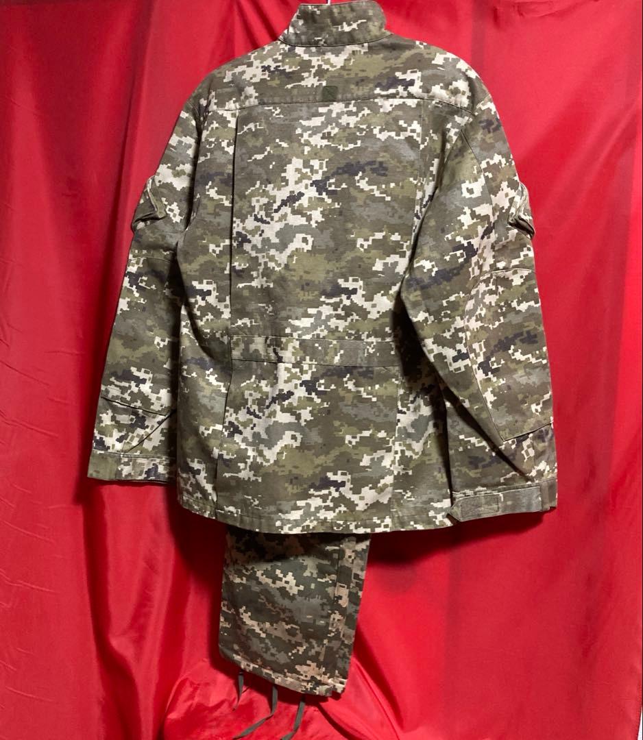 軍MM-14デジタル迷彩戦闘服上下セット国旗章付 XL 実物新同品