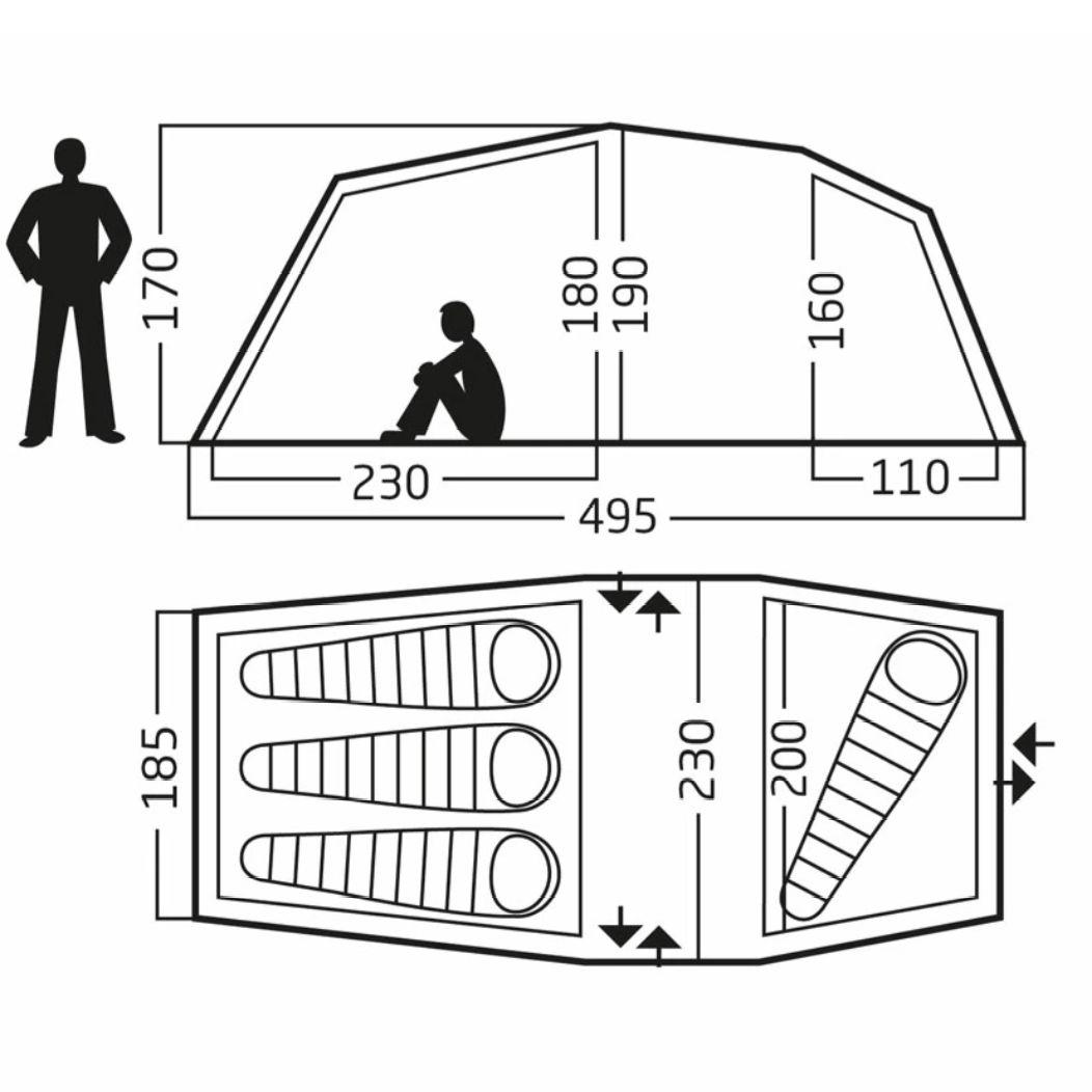 ノルディスク テント 122056 REISA 4 PU TENT カシュー