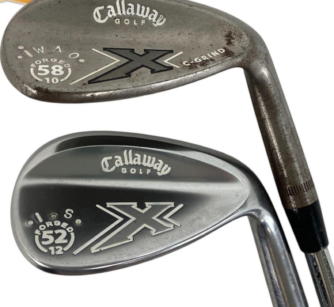 プロ支給品！美品！　Callaway　X　ウェッジ２点セット　５２度＆５８度