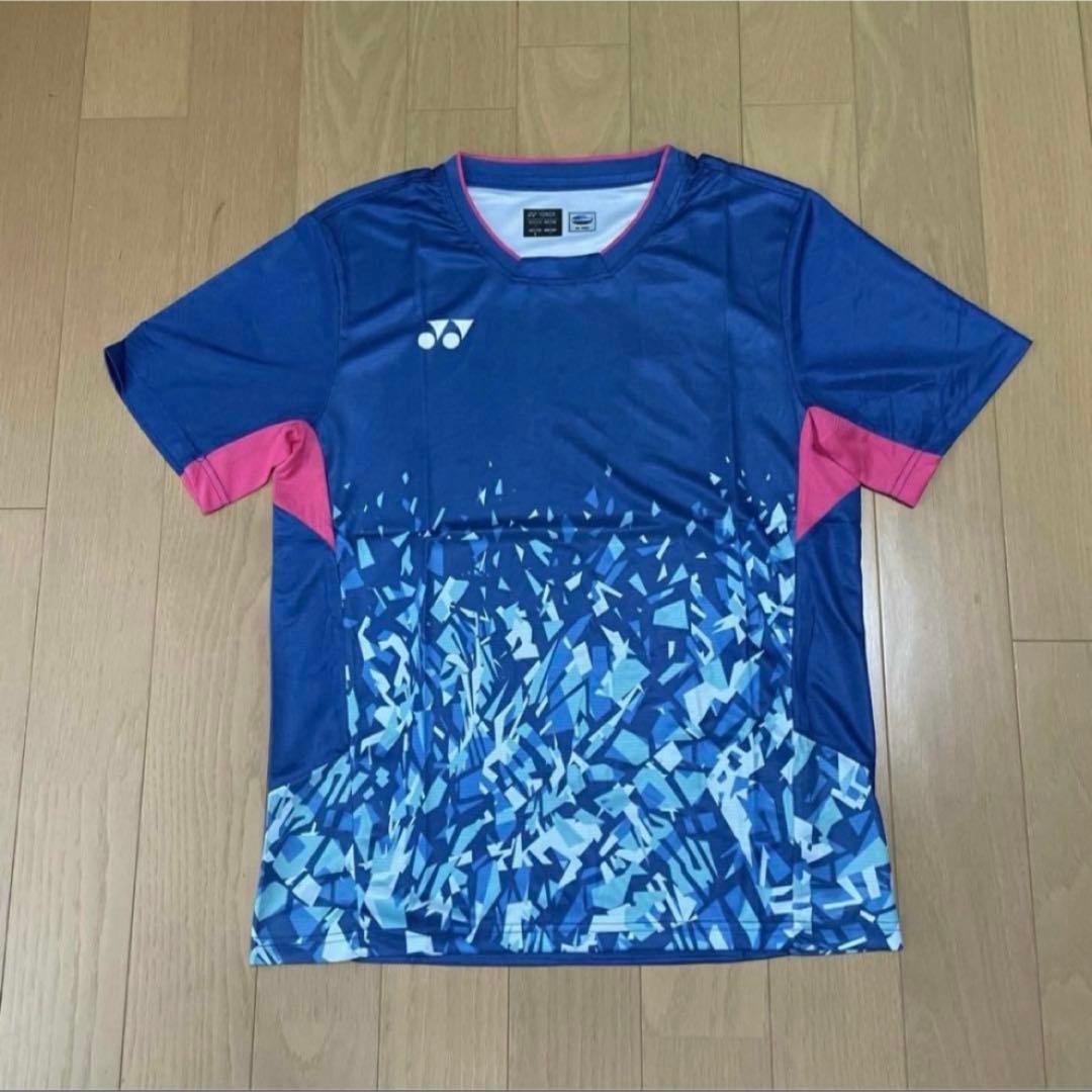 ヨネックスYONEX バドミントン日本代表モデルゲームウェア新品　XL ブルー