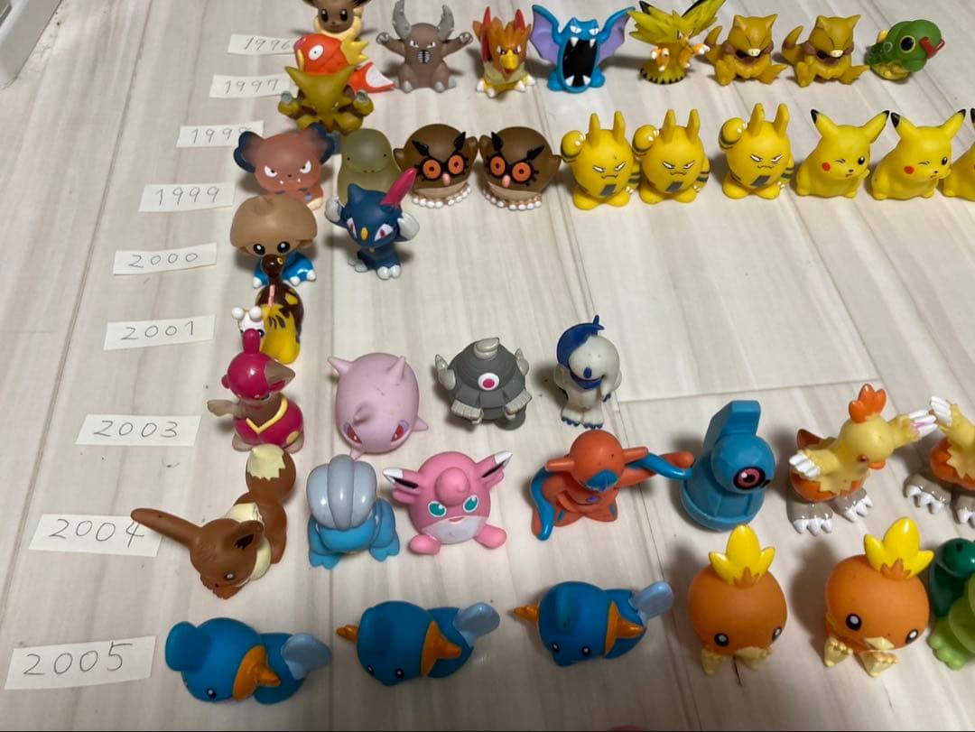 ポケモン 指人形 まとめ91体｜1996年〜2012？年 初期あり クリア14体