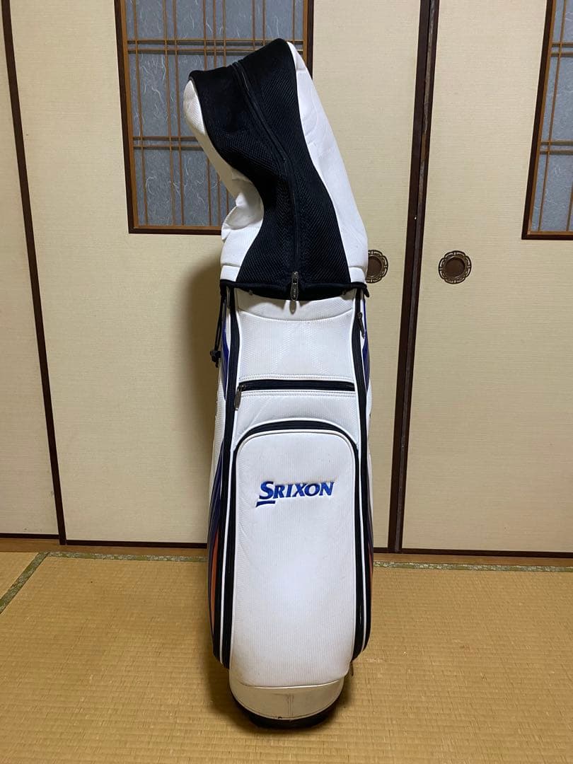 Srixon キャディバッグ ホワイト・ブルー・レッド