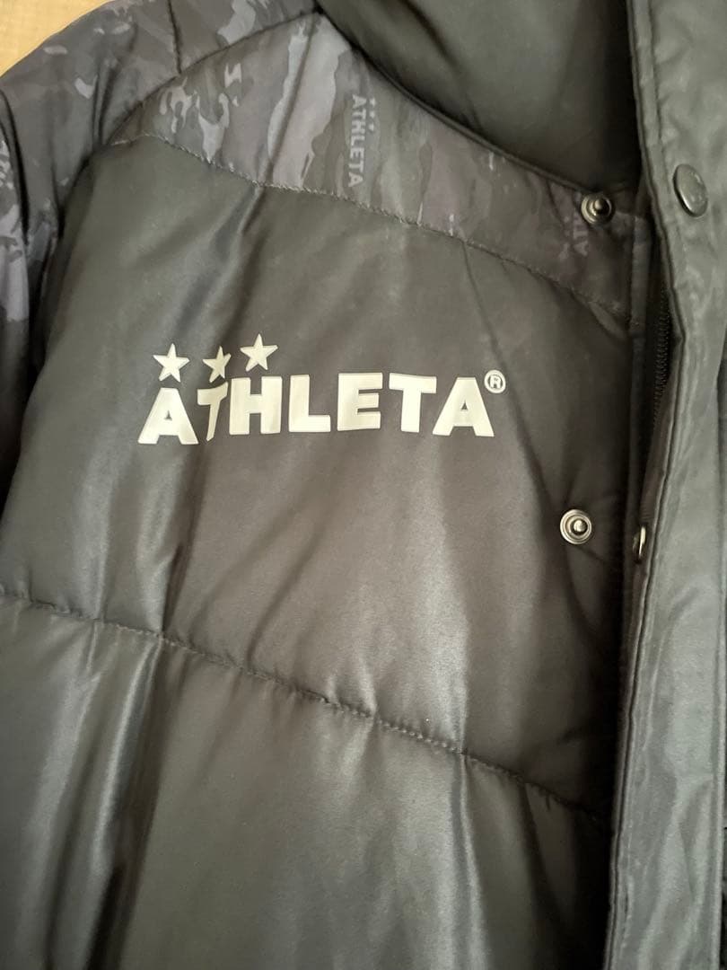 アスレタ ベンチコート　メンズ　Ｌサイズ　ブラック　ATHLETA