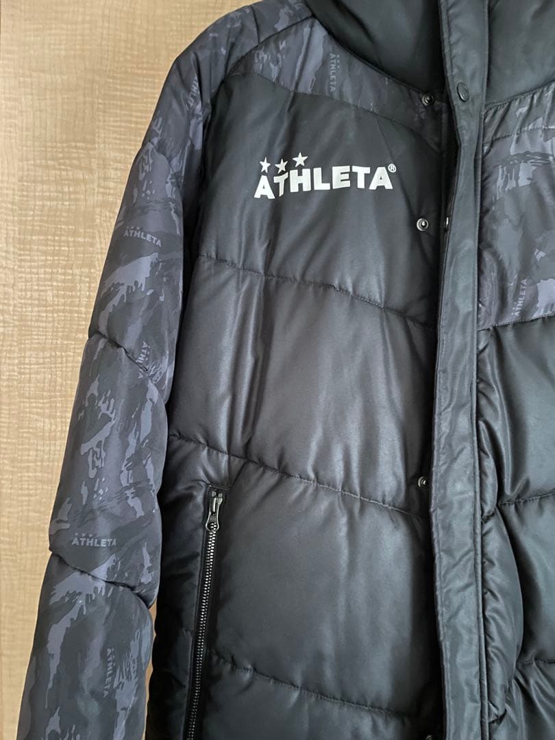 アスレタ ベンチコート　メンズ　Ｌサイズ　ブラック　ATHLETA