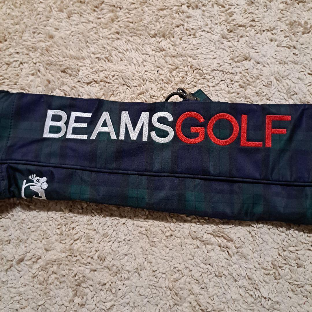 BEAMS GOLF クラブケース、 ネイビー・グリーンチェック