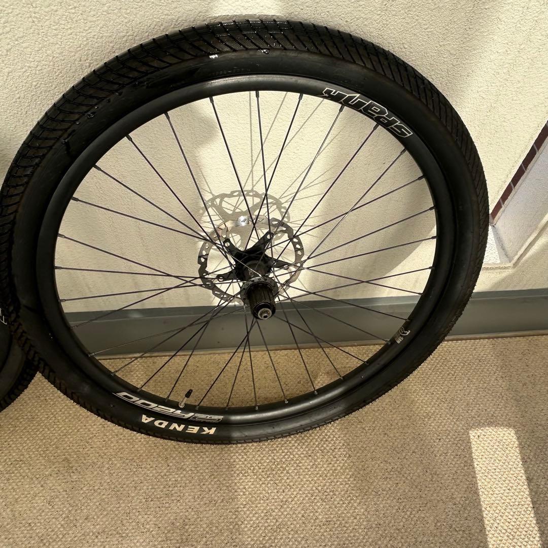 SPANK MTB用26インチ ホイールタイヤセット ディスクブレーキ付