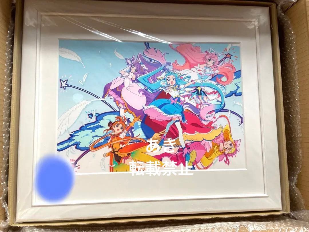 新品 ひろがるスカイ！プリキュア 後期スチール 額装高精細アート 受注生産品
