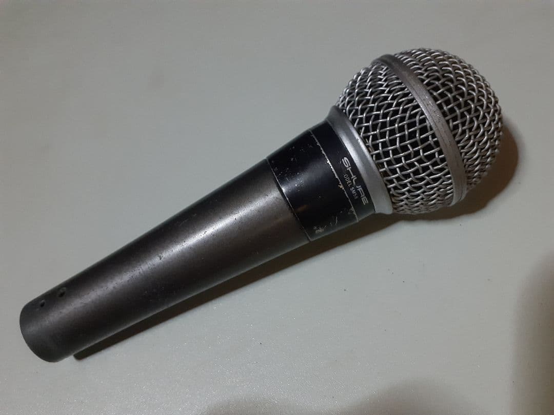 SHURE SM58 ポルシェロゴのビンテージ　動作品で確認致しました。
