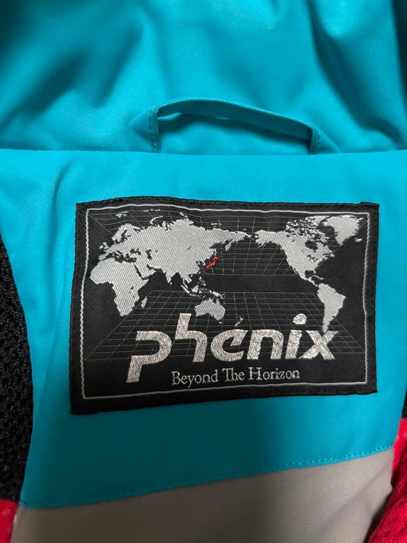 【極美品】phenix グレー ブルー　スキーウェア パンツ　フード　上下セット