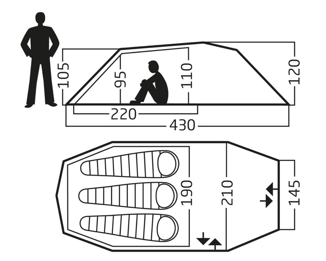 テント・タープ nordisk Oppland 3 SI