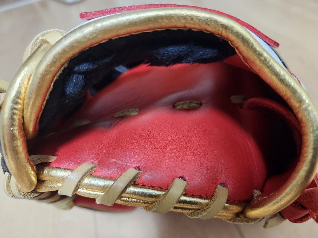 Rawlings 軟式グローブ ホワイト/レッド　外野用