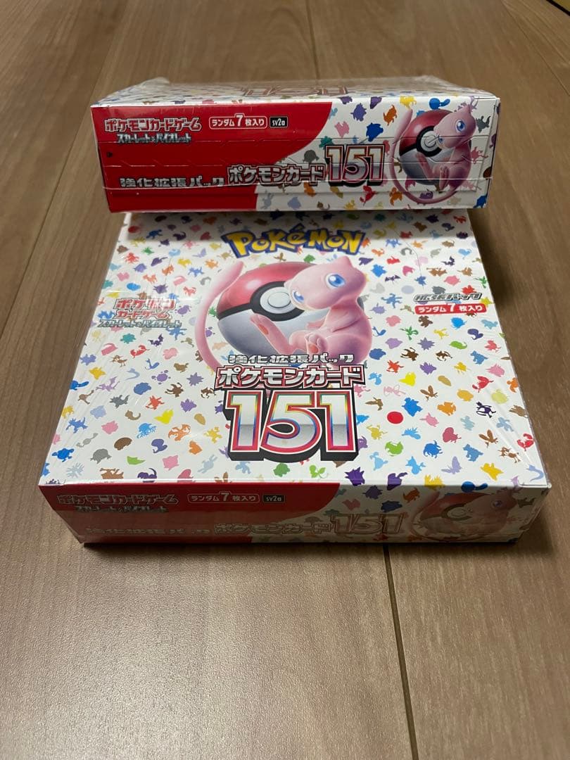 新品未開封シュリンク付ポケモンカード151BOX 2箱セットポケセン産