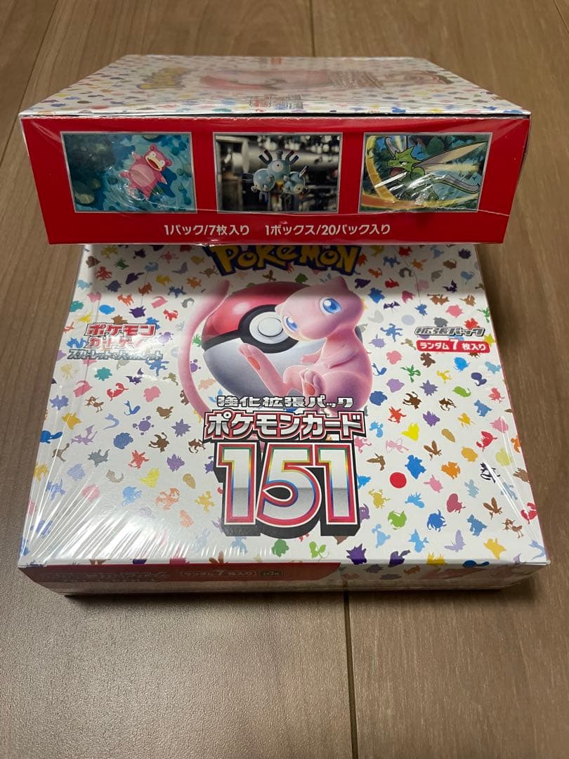 新品未開封シュリンク付ポケモンカード151BOX 2箱セットポケセン産