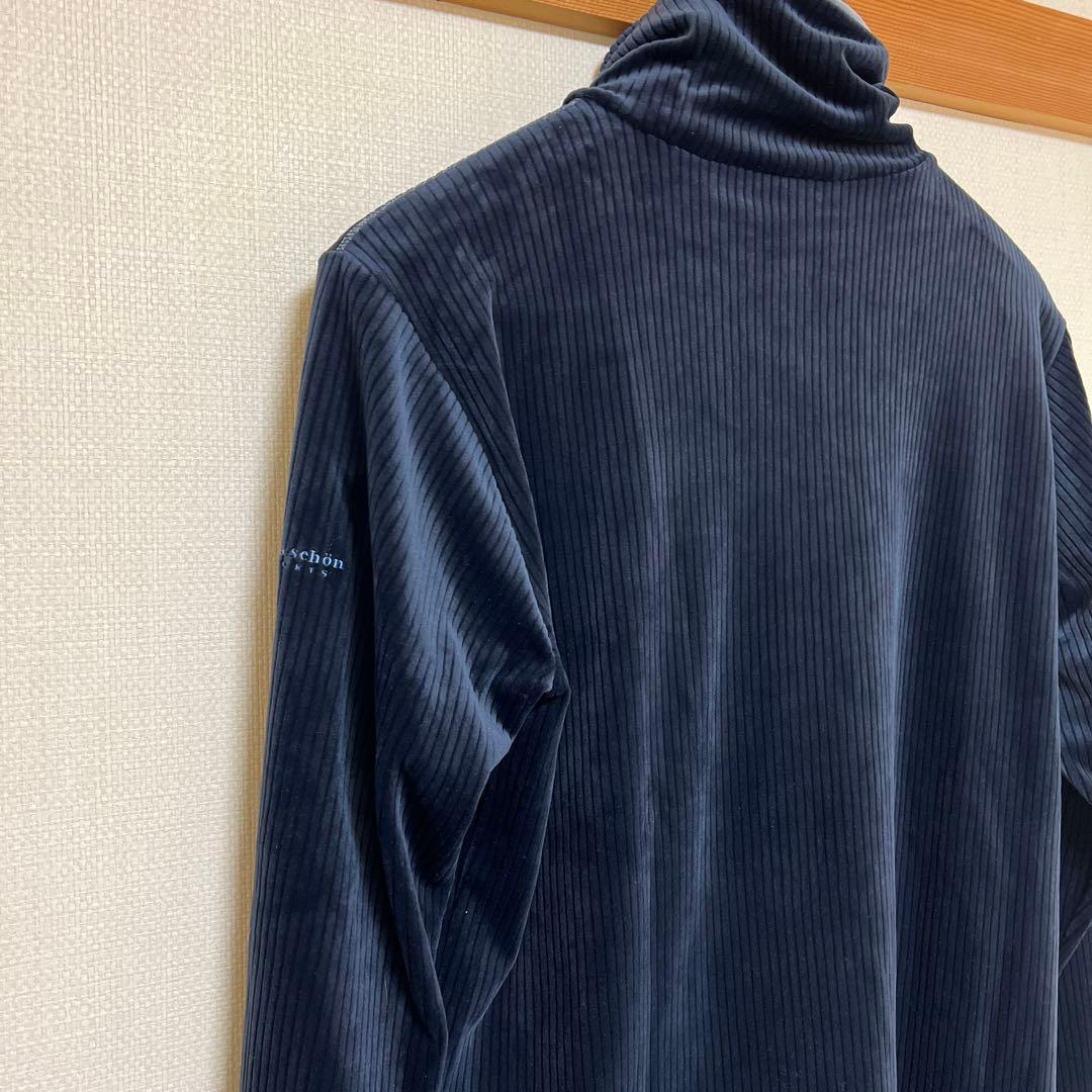 ミラショーンスポーツ　ゴルフ　メンズ　ハイネック　長袖　XL（LL） 紺