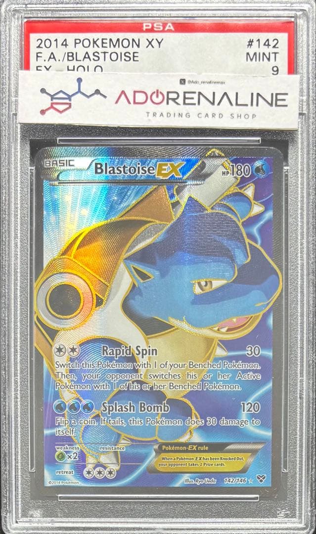 【PSA9】カメックスEX 英語 142/146 blastoise