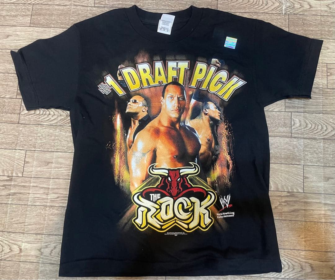 WWE ザ・ロック　Tシャツ　2002年(WWE公式グッズ) Mサイズ