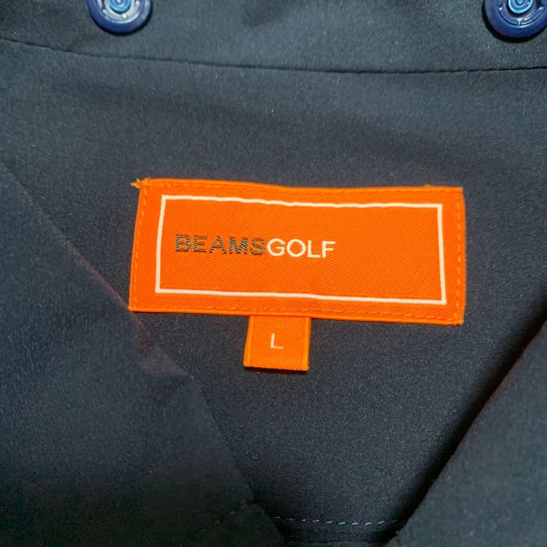 BEAMS GOLF ナイロンジャケット コーチジャケット　ネイビー　L