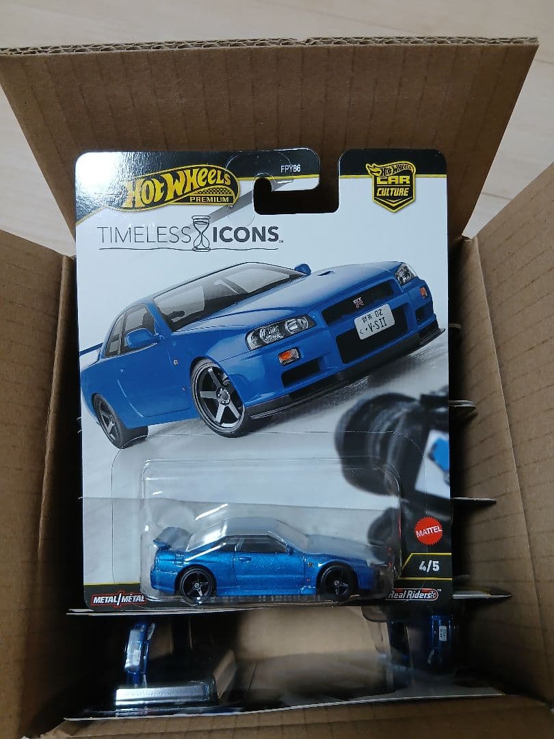 ホットウィール タイムレスアイコン スカイライン GT-R R34 10ピース