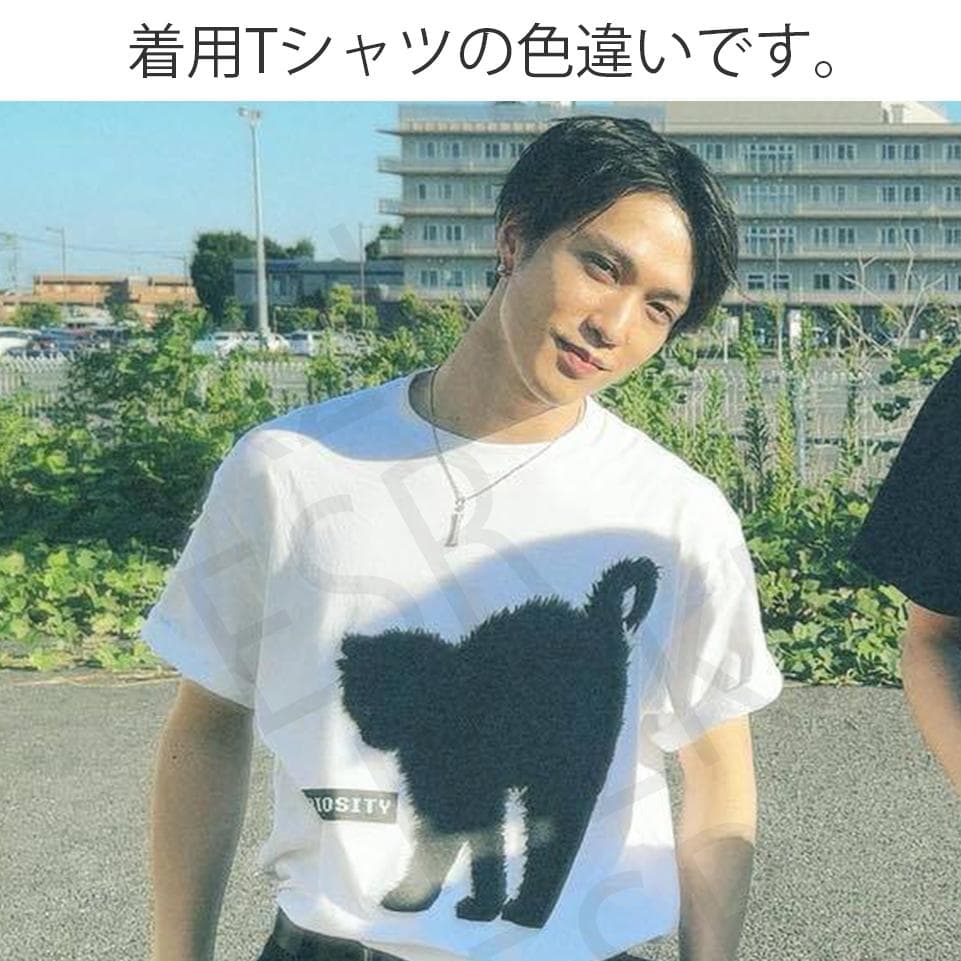 【新品】THE RAMPAGE 藤原樹 着用 Tシャツ 色違い同型 猫 ランペ