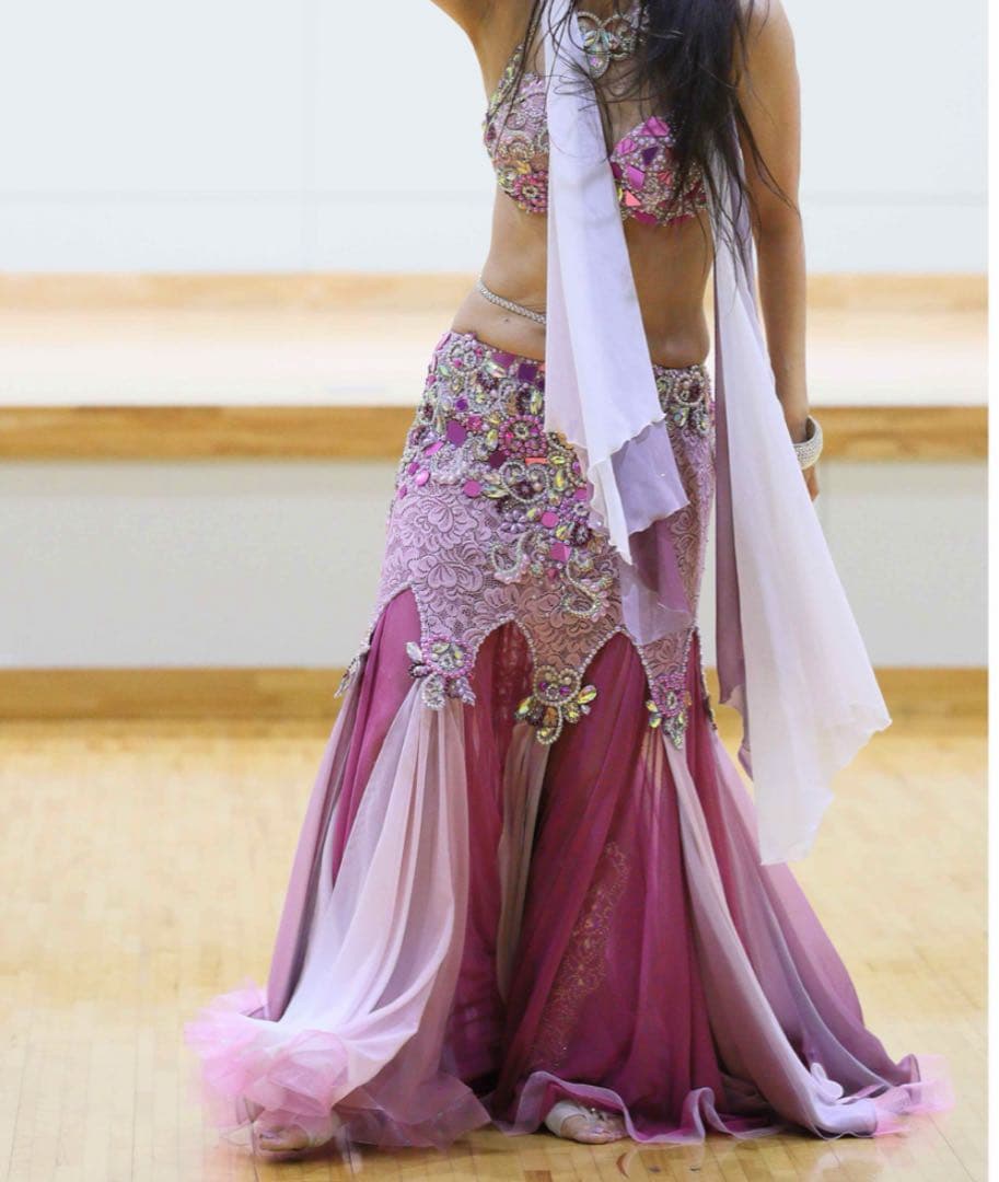 Irina ベリーダンス衣装　モーブピンク