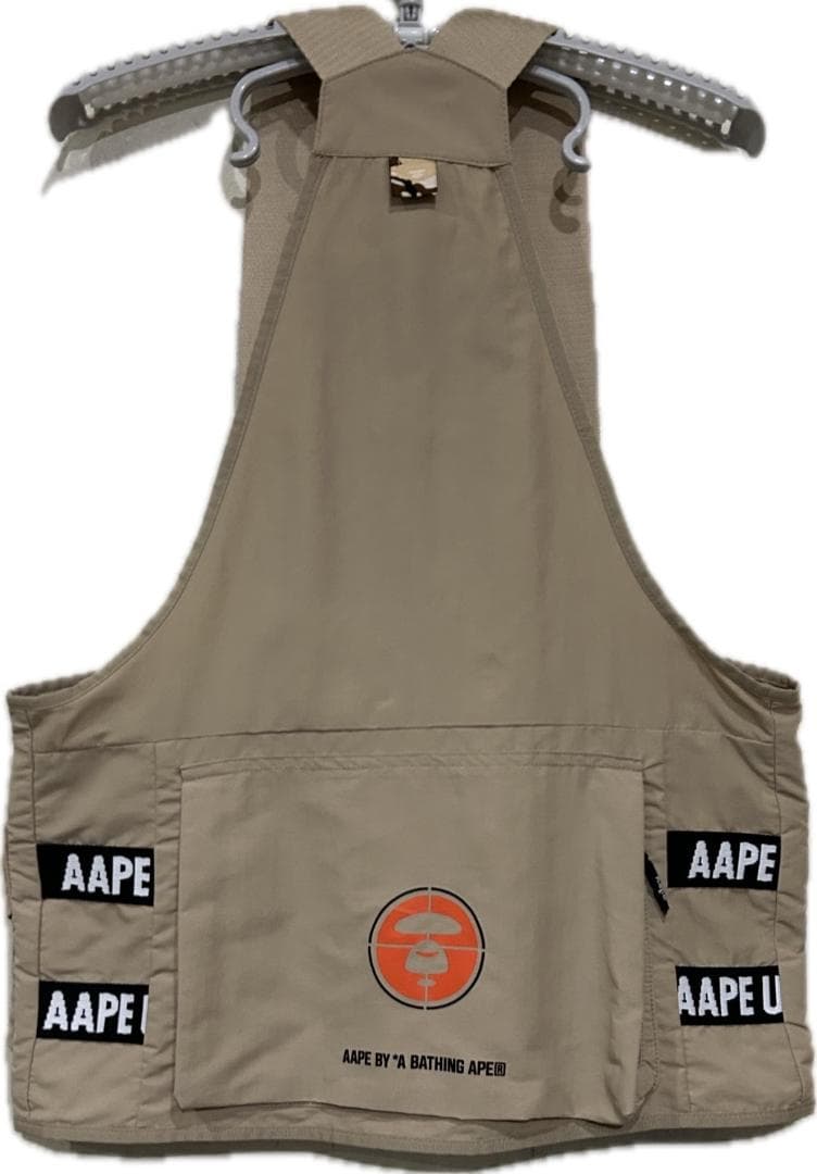 ＊エイプ AAPE BY A BATHING APE フィッシング ベスト F