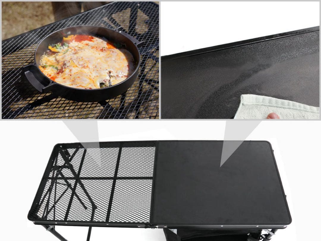 DOD クッキングキングT85-723-BK アウトドアテーブル