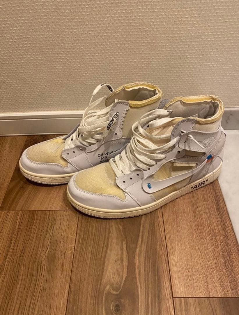 シューズ(男性用) Off-White Nike Air Jordan 1 White 28.5