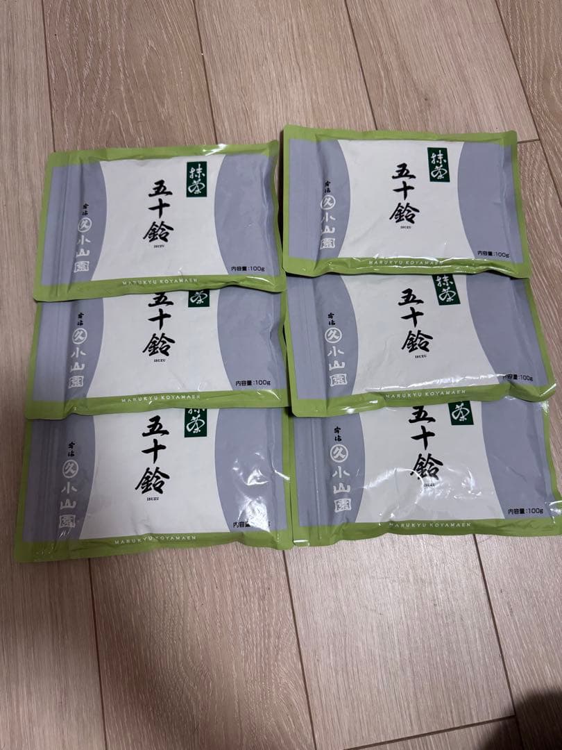 丸久小山園抹茶　五十鈴100g x6袋 セット