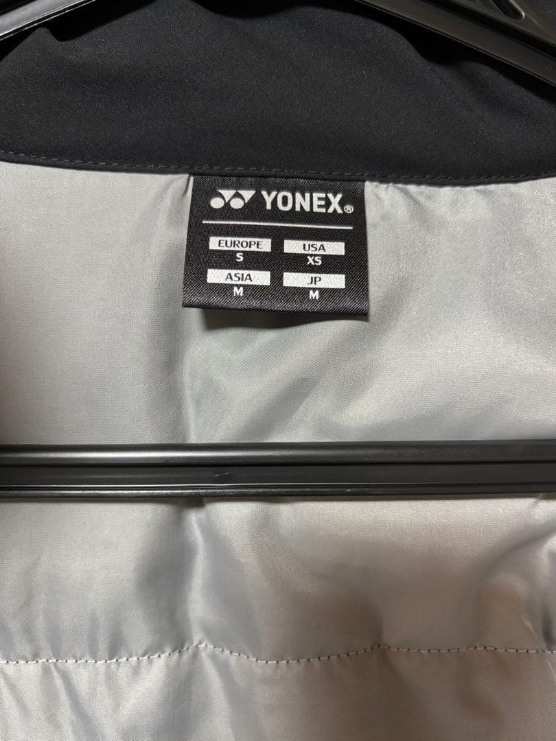YONEX フード付きロングダウンコート ブラック Mサイズ