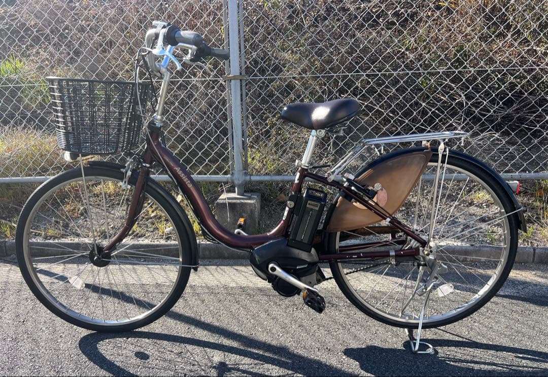 ブリジストンアシスタ電動アシスト自転車前後ブレーキワイヤー新品交換後関東圏配送