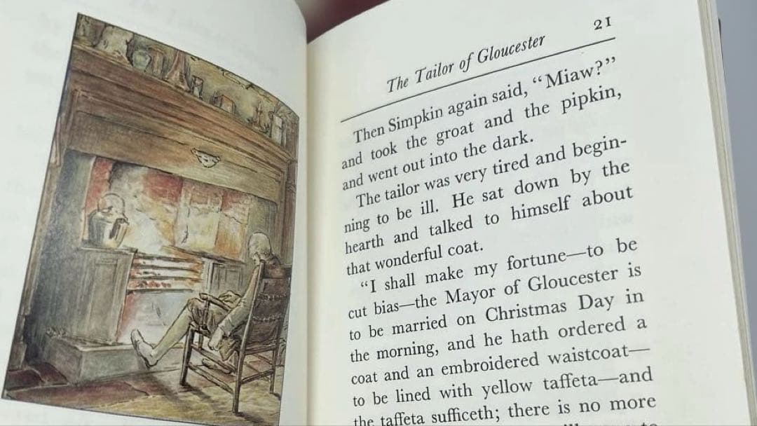 書 The Tailor of Gloucester (Peter Rabbit)