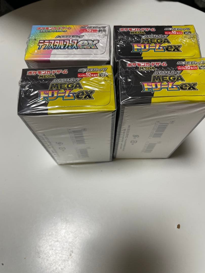 テラスタルフェスex MEGAドリームex 4BOX セット　ポケモンカード