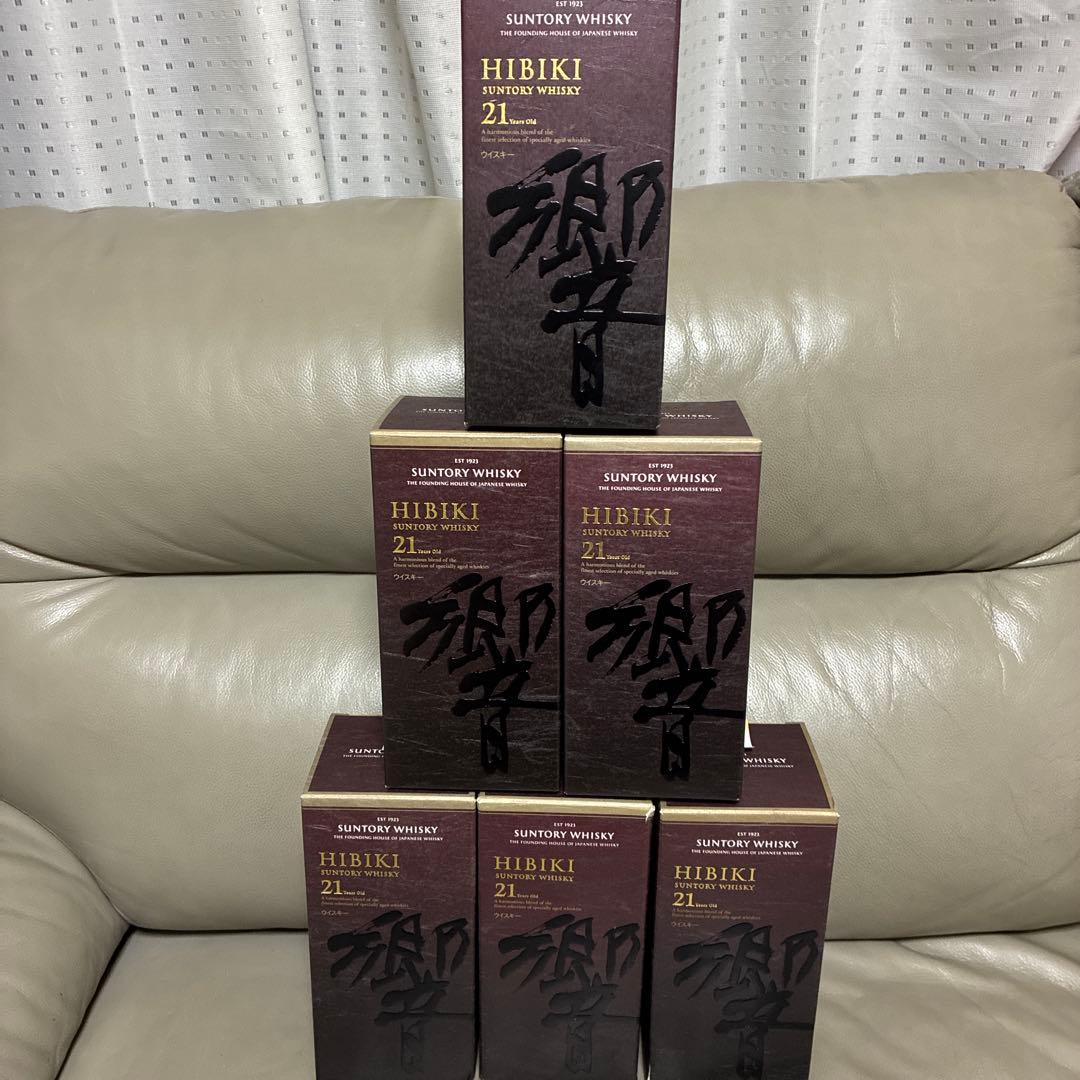 サントリー　響21年　化粧箱　空瓶　専用箱　6本セット